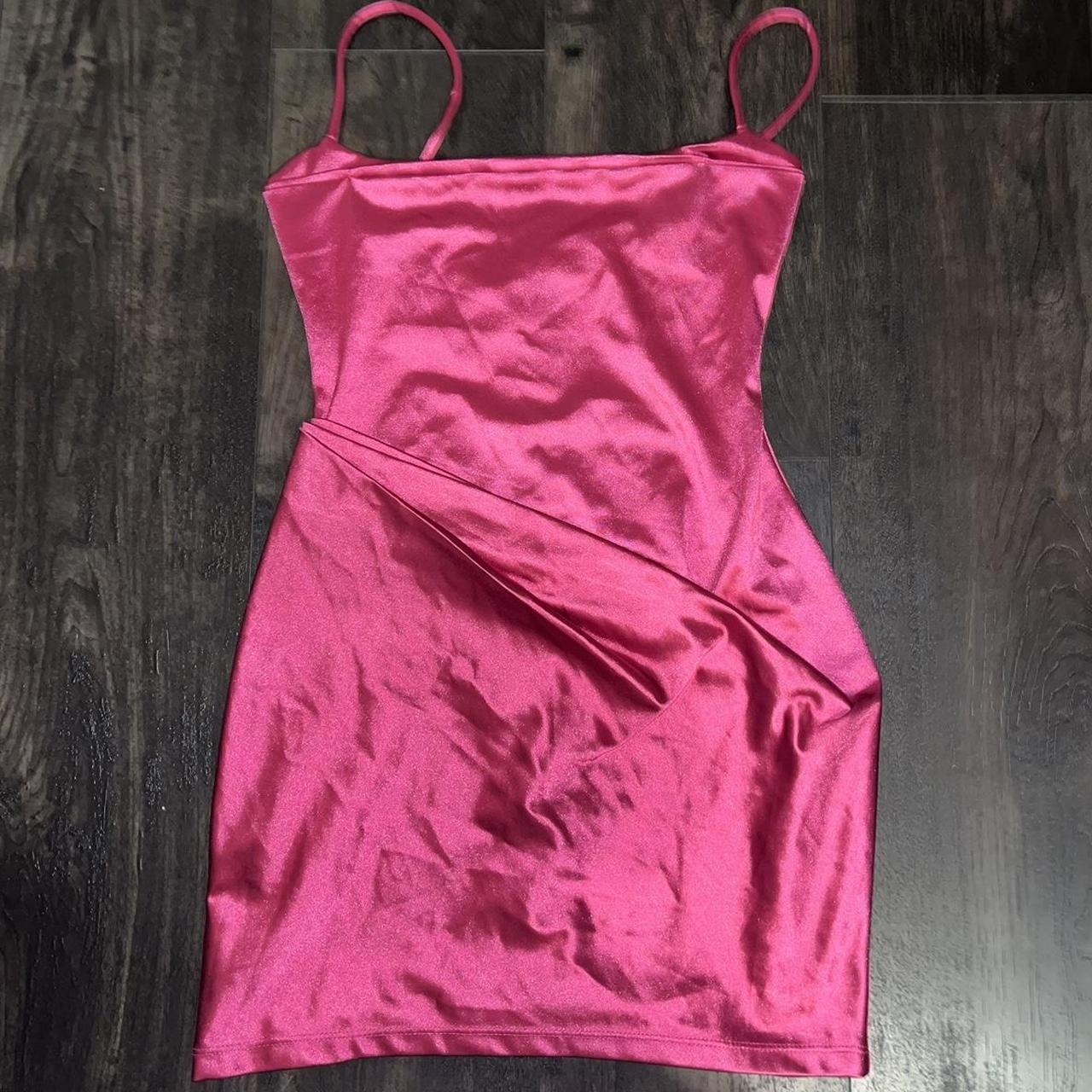 lucy in the sky pink homecoming dress size xs... - Depop