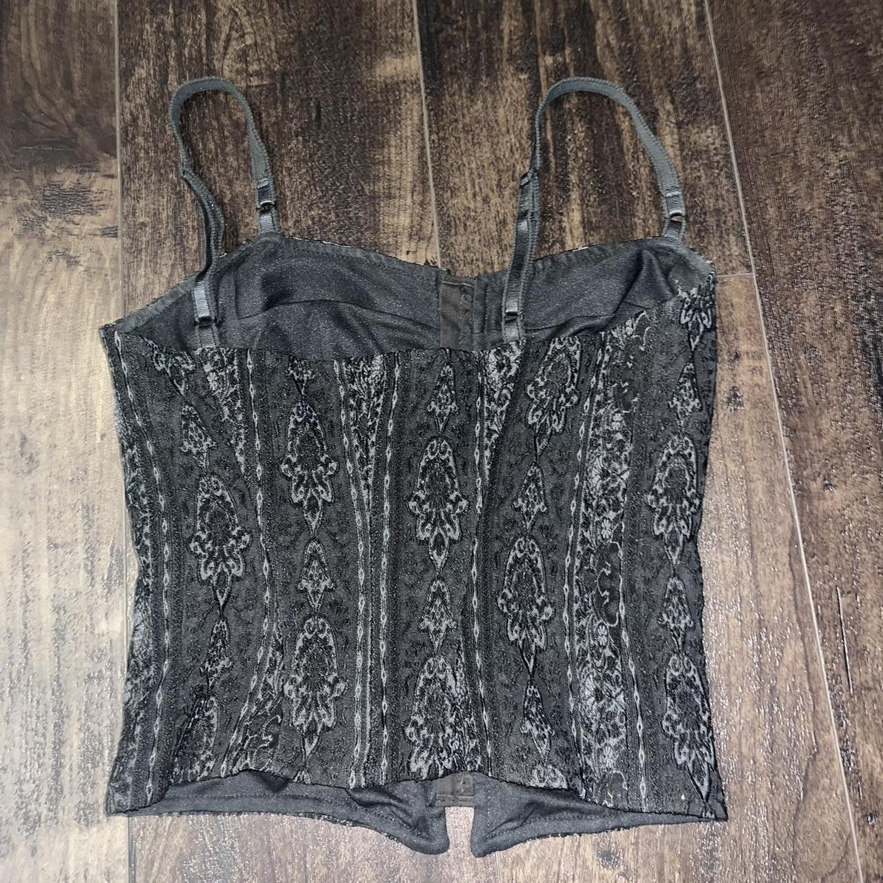 vintage bebe corset top made in the usa #bebe... - Depop