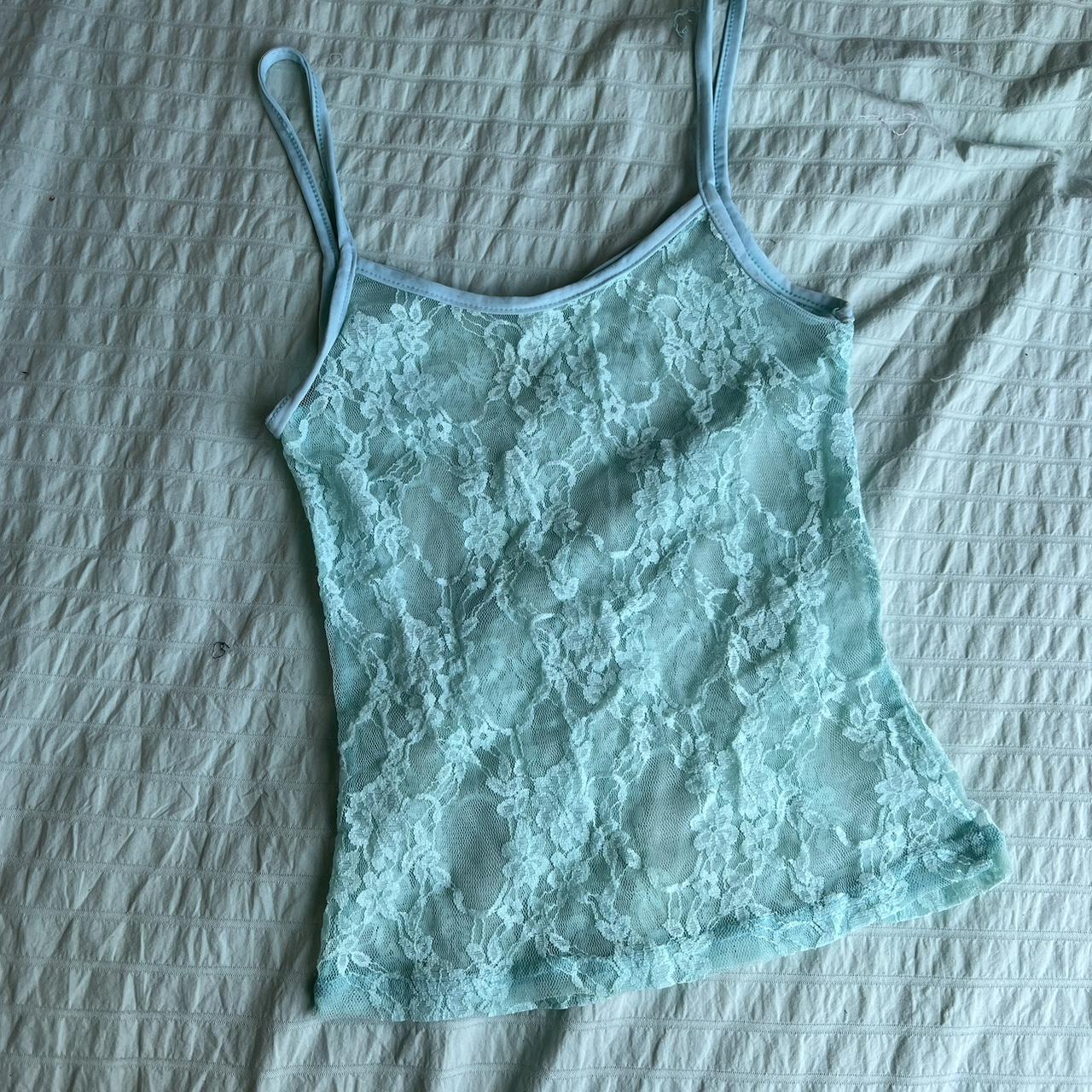 Blue lace Glassons top size xs brand new only tried on - Depop