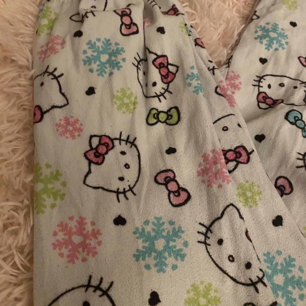 vintage y2k hello kitty pajama bottoms💋 cute y2k... - Depop