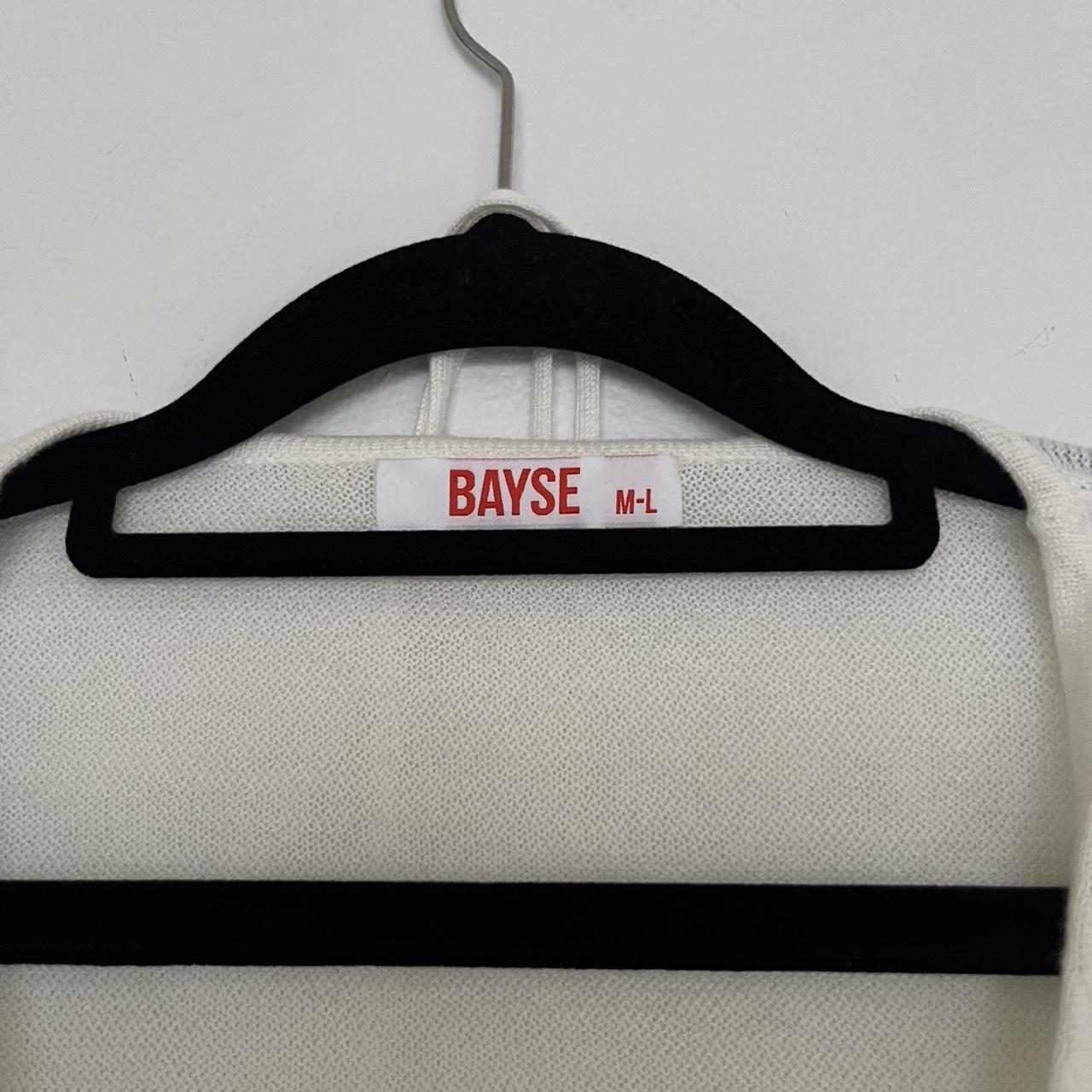 BAYSE Mattea Knit Cardi in white. Size M-L, snug fit... - Depop