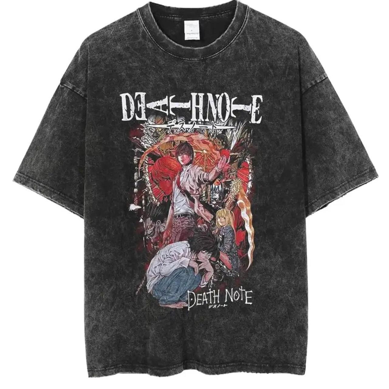 Death note style graphic tee -comfortable material... - Depop