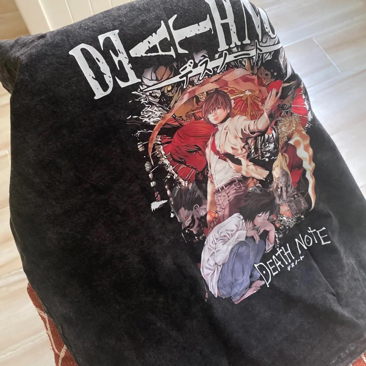 Death note style graphic tee -comfortable material... - Depop