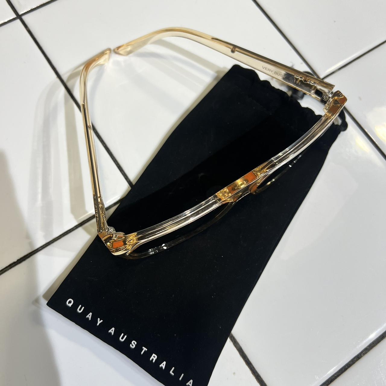 Quay Australia Peach/soft pink sunglasses with a... - Depop