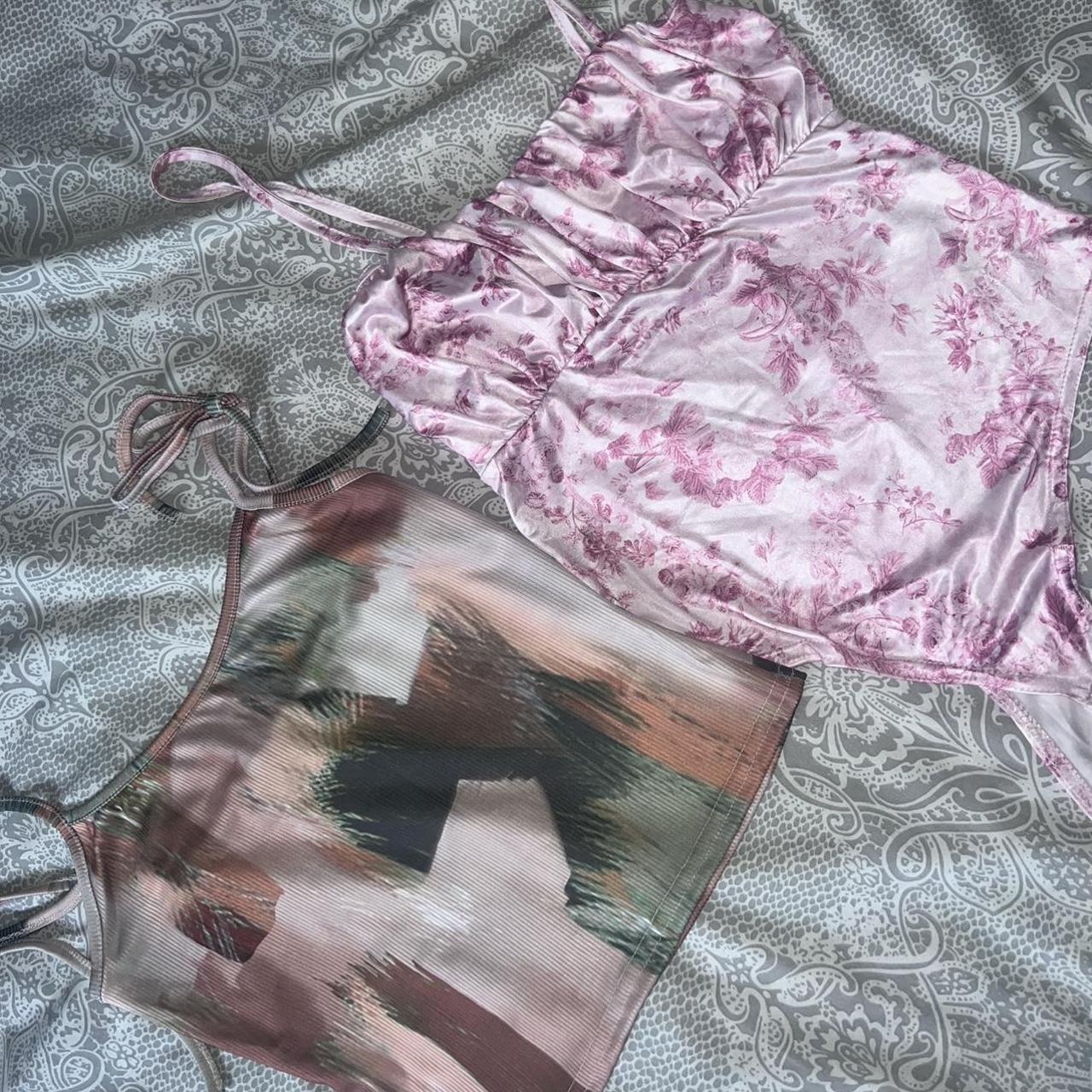 2 pretty little thing tops! One was worn once, other... - Depop