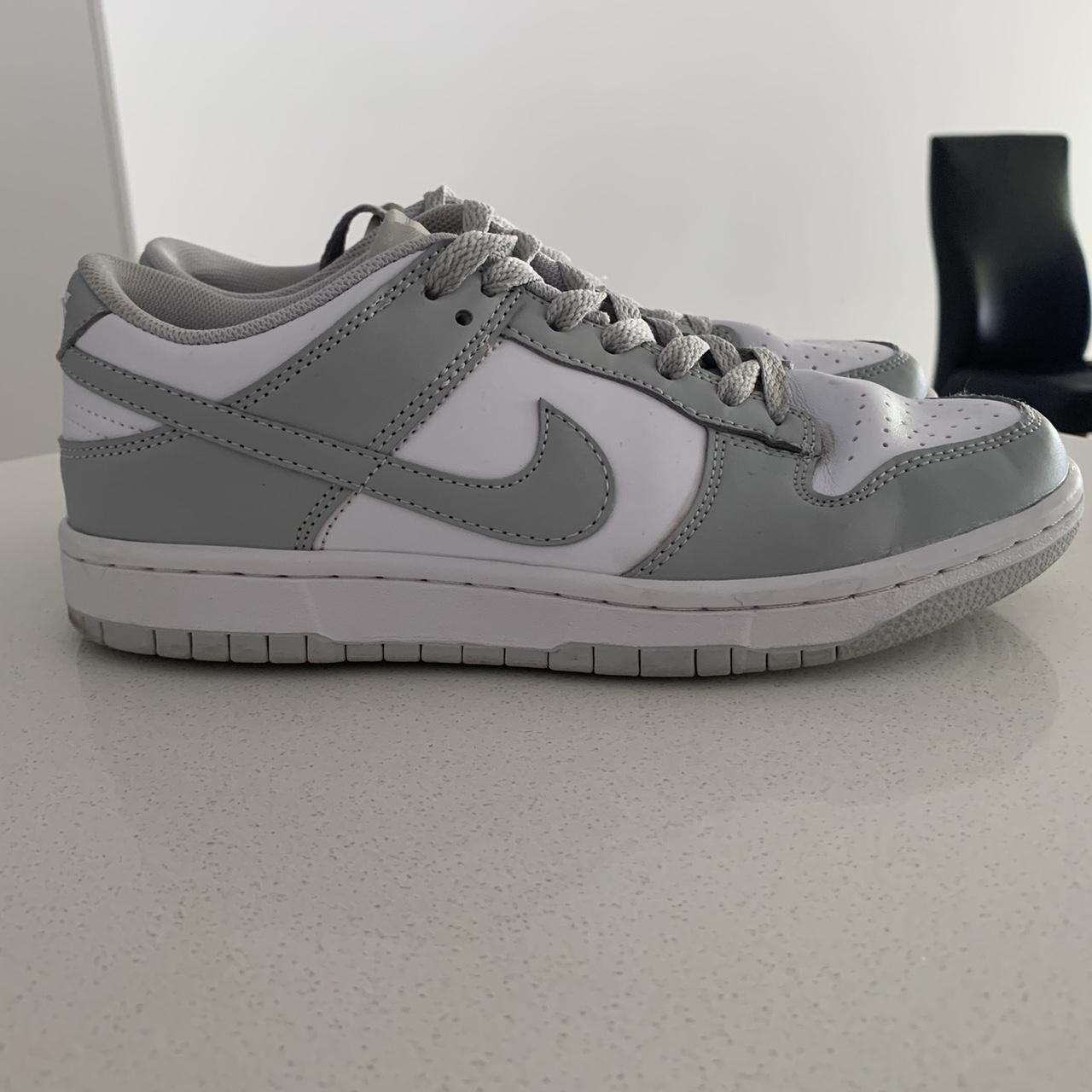 Women’s Nike Dunks ‘white/grey fog’ Barely worn - Depop