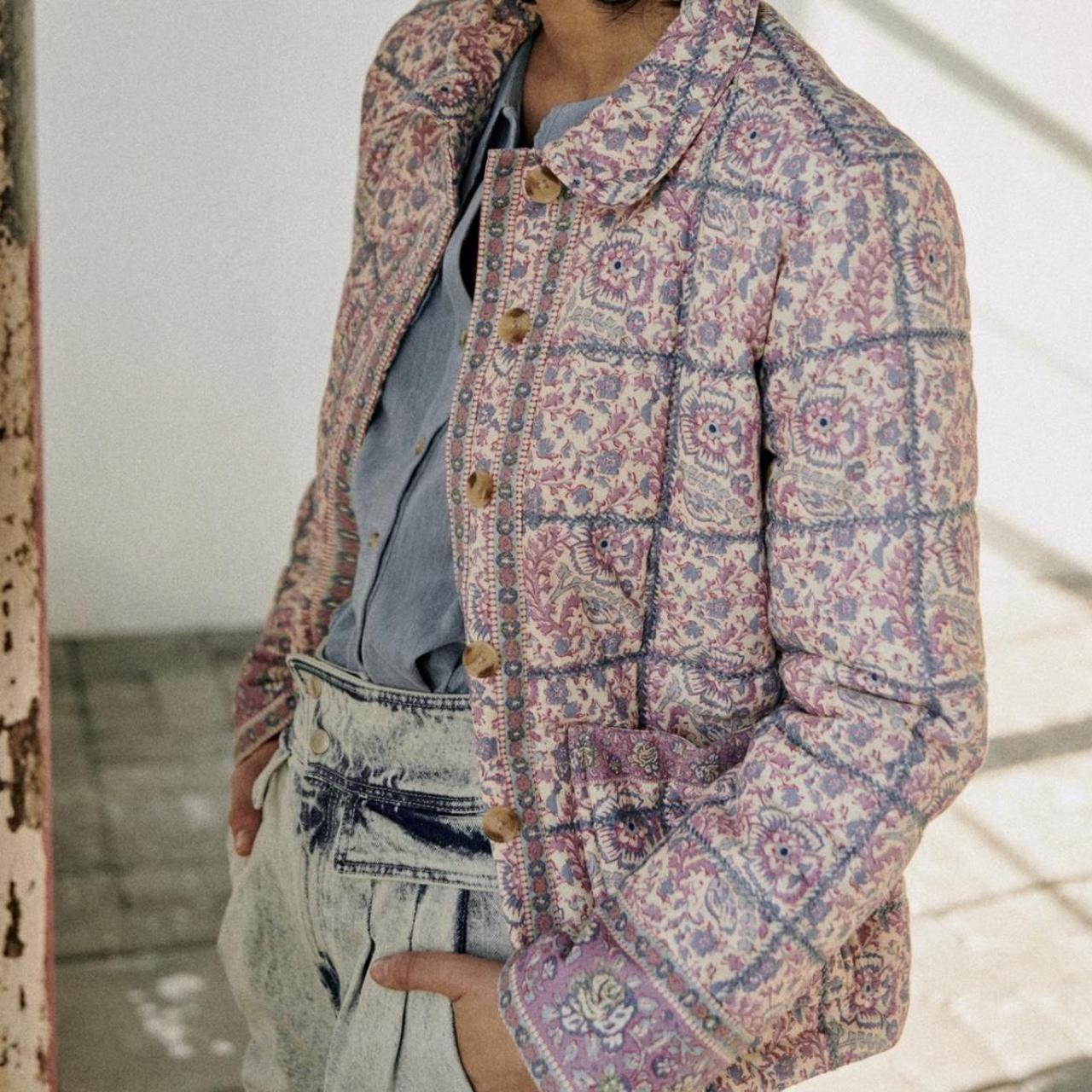 Sézane x Sea NY NWT William Jacket in Mixed Emilia... - Depop