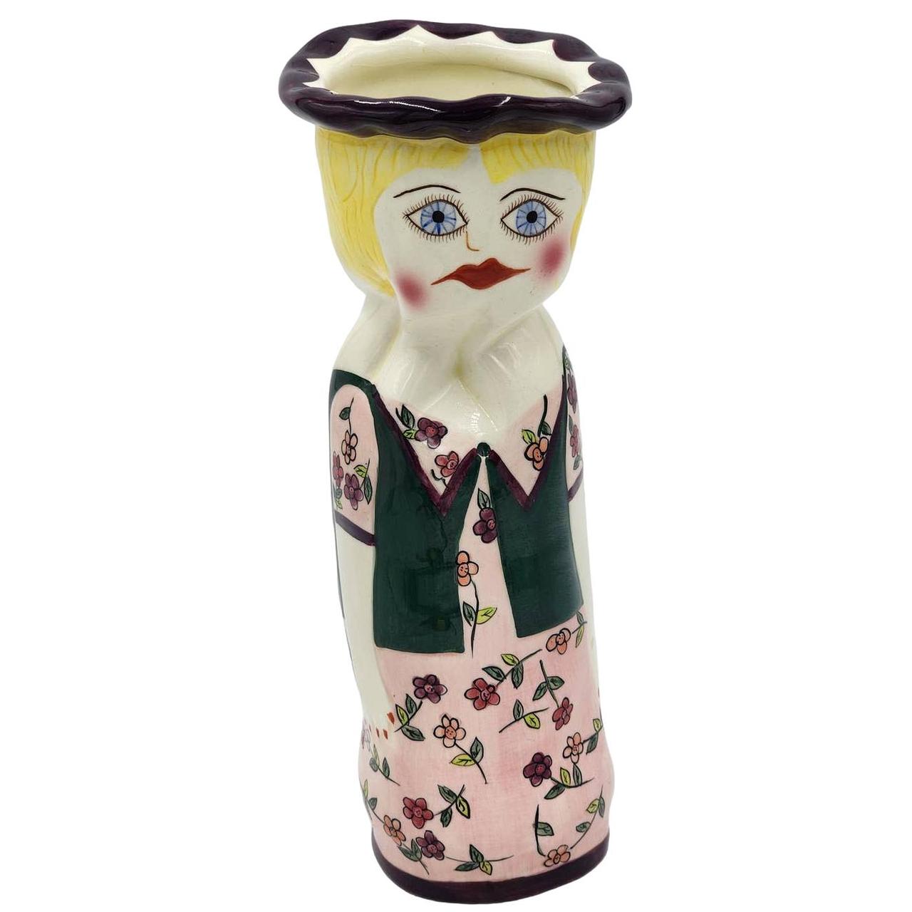 Susan Paley Ganz Lady Head Vase Hilary Fairy Bella... - Depop