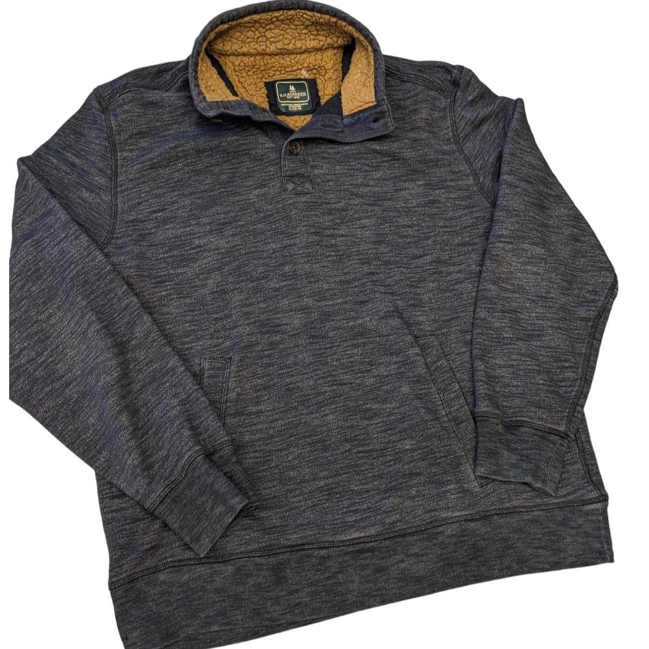 GH Bass Sweater Mens Size XL Sherpa Lined Pullover... - Depop