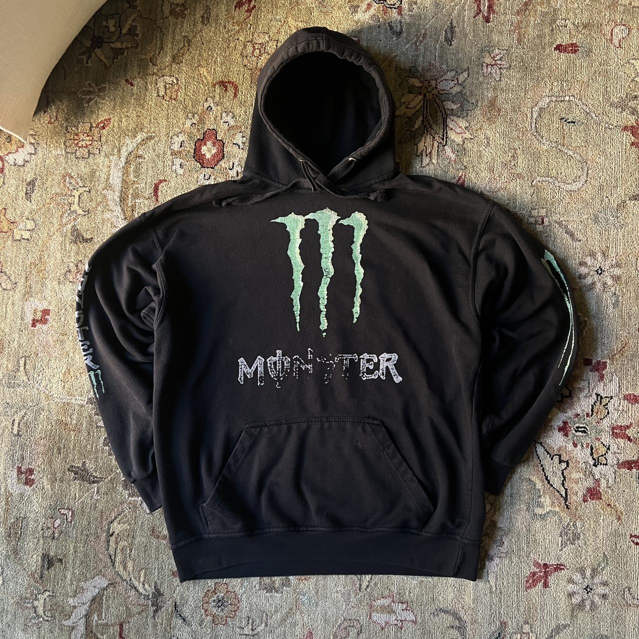 Vintage Y2K Monster Energy Drink Center Logo... - Depop