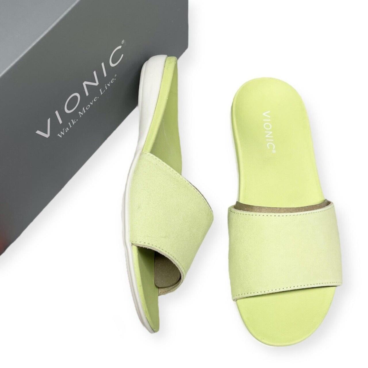 Vionic Womens Green Slides Depop