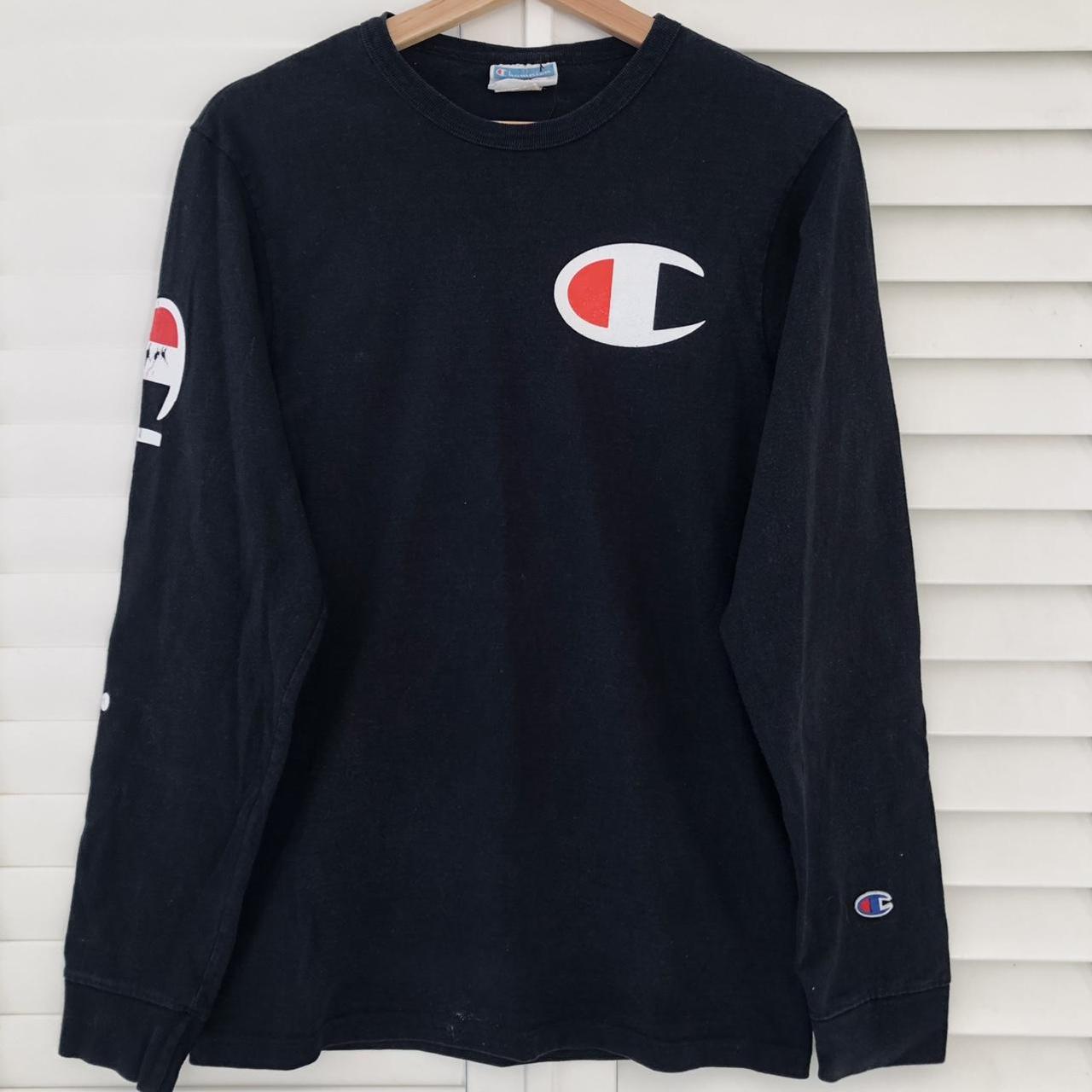 Long Sleeve, Black, Champion Shirt/... - Depop