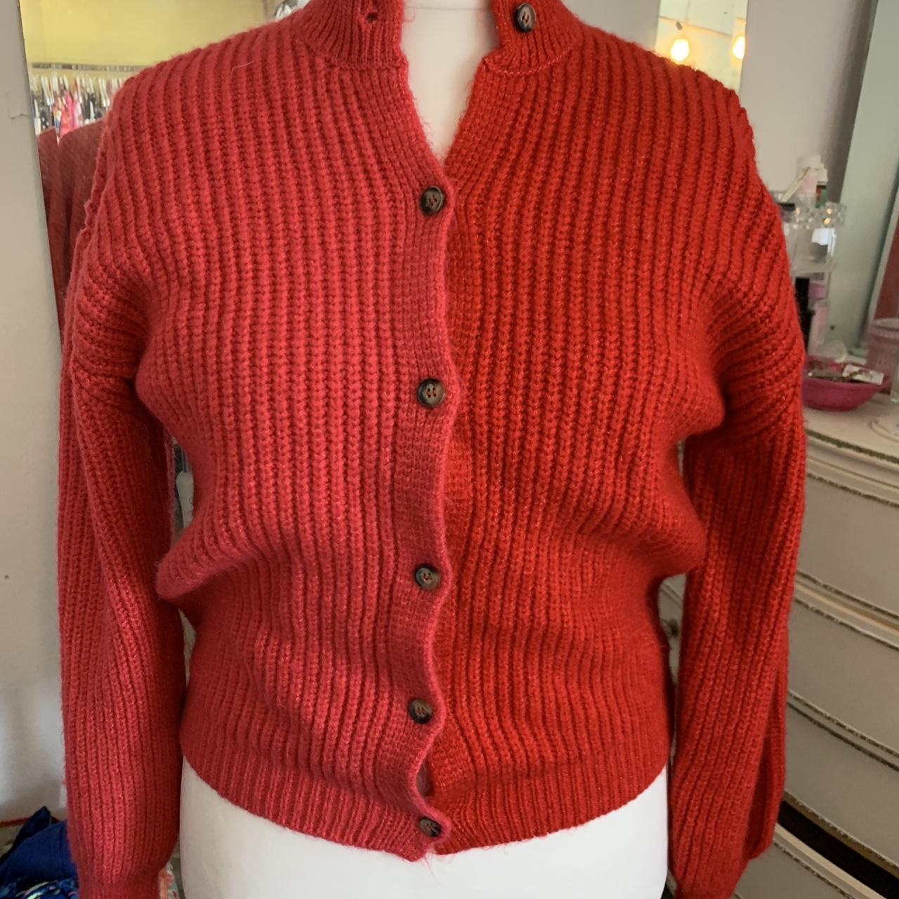 V by Very Women's Pink and Red Cardigan | Depop