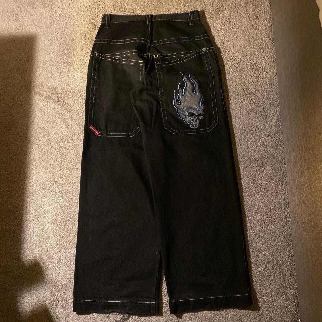 Jnco Flaming Skull Tribal Jeans Yes These Are Depop