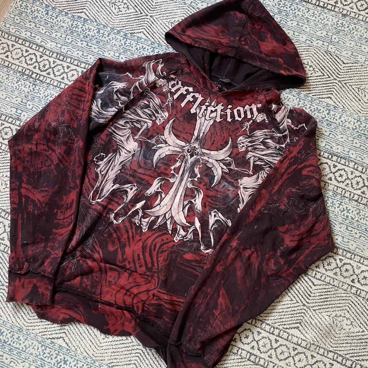 RARE affliction pullover crazy piece sought... - Depop