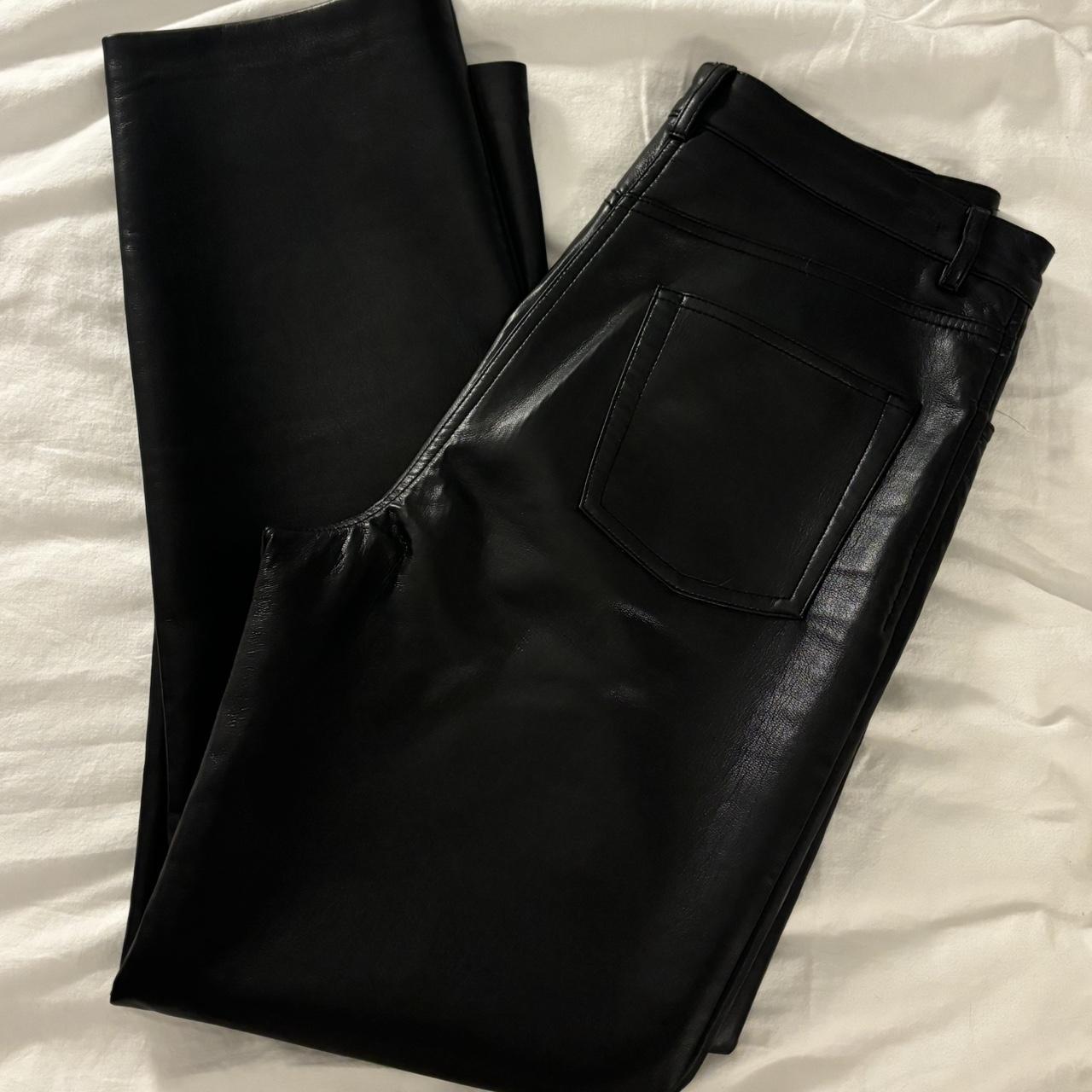 Black regular Melina pants - Depop