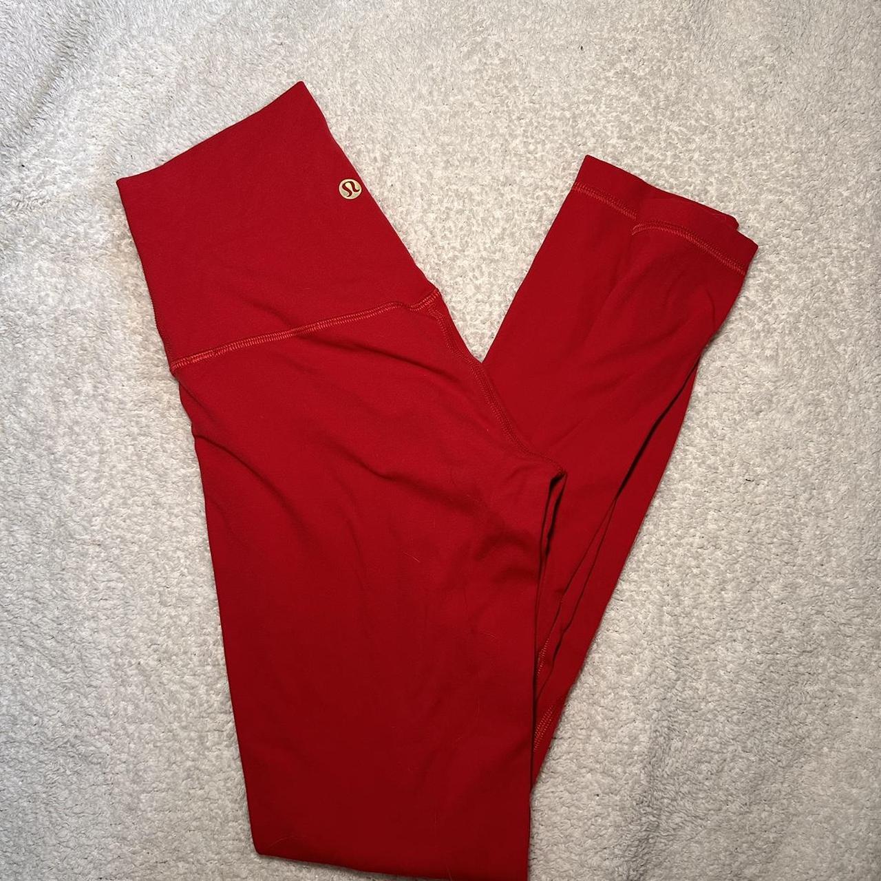Lululemon lunar new year align pant in red Size 2 - Depop
