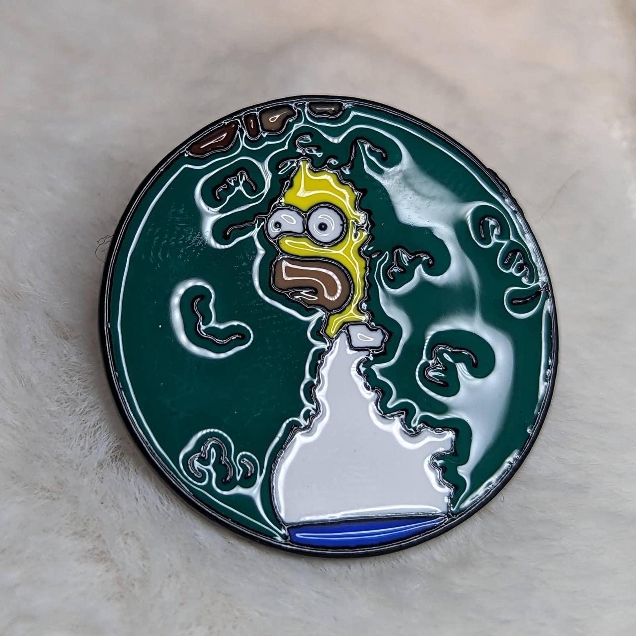 Homer Simpson Bush Enamel Pin #Enamel #Pin #Simpsons... | Depop