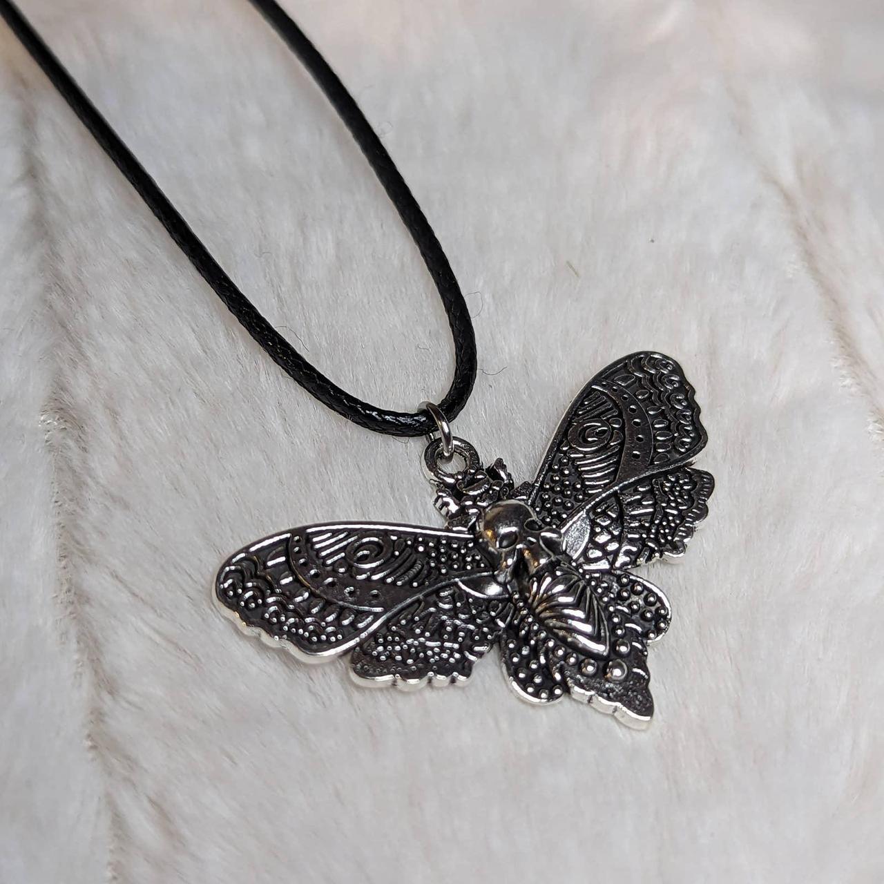 Gothic Style Large Moth Insect Rope... - Depop