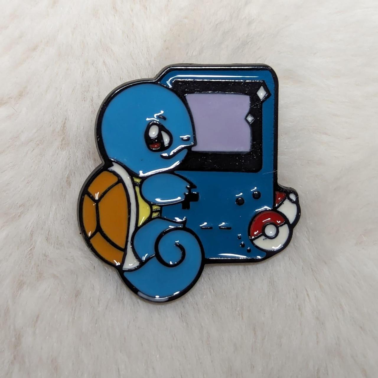 Squirtle with Gameboy Pokemon Nintendo Enamel Pin... - Depop