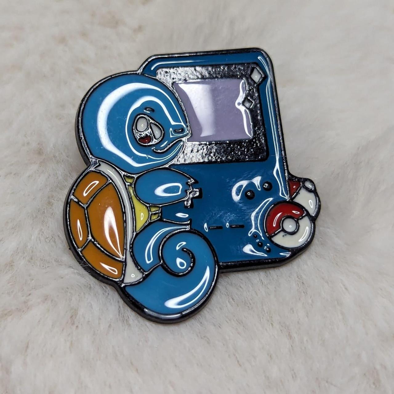Squirtle with Gameboy Pokemon Nintendo Enamel Pin... - Depop