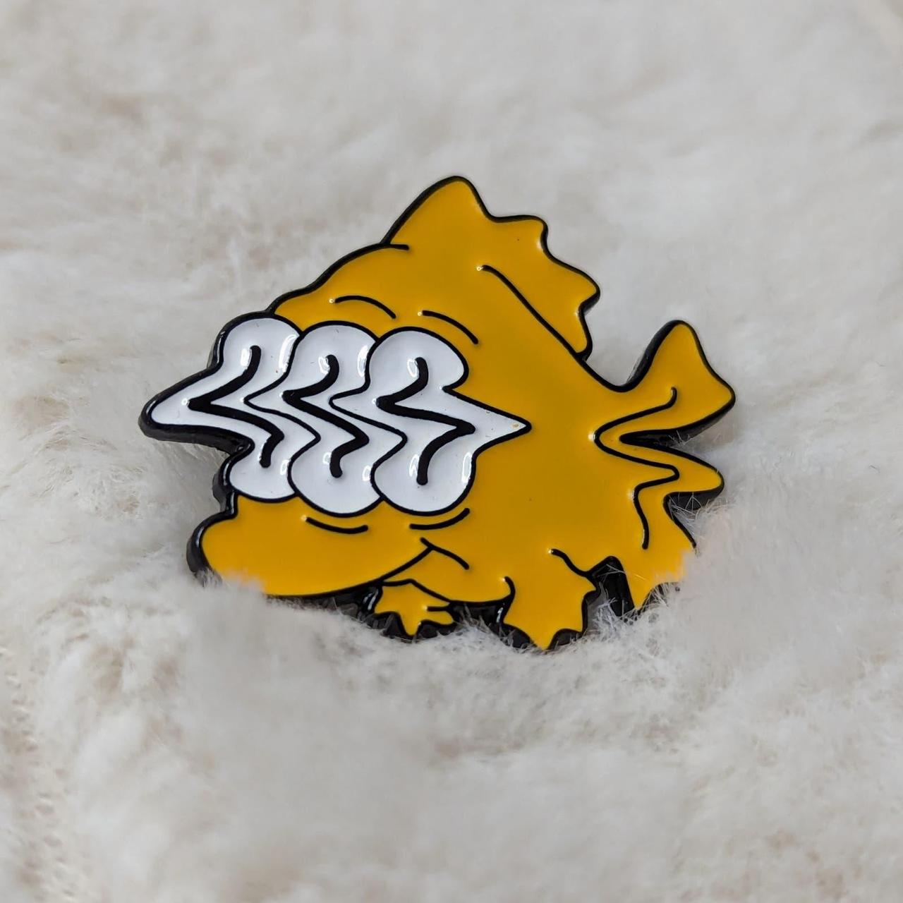 The Simpsons Blinky Three Eyed Fish Cartoon Enamel... | Depop