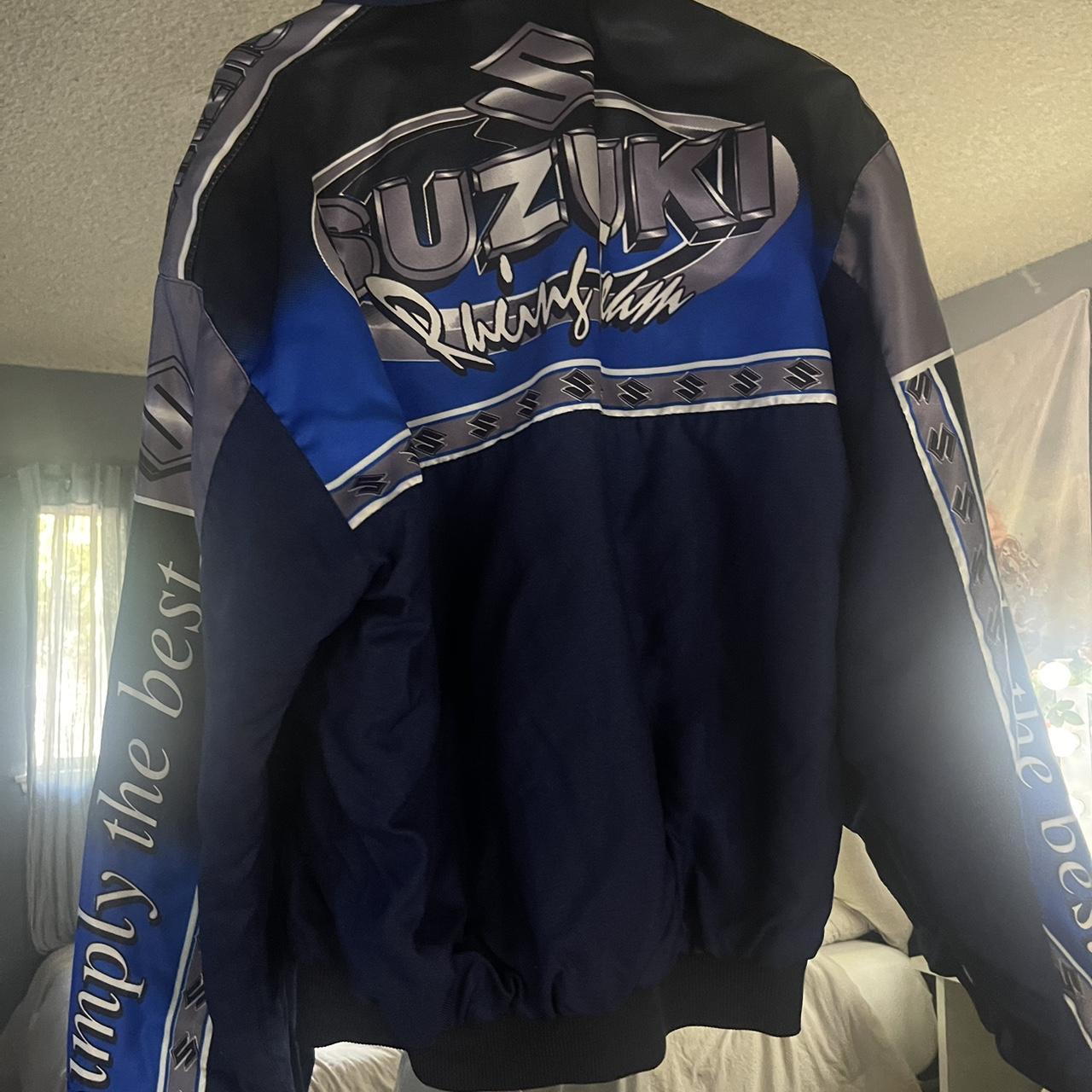 Suzuki racer bomber jacket. Size large - Depop