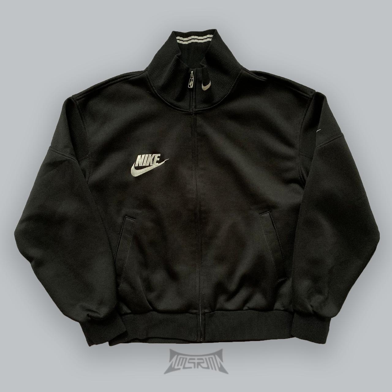 Black Nike Track Jacket Size approx. Small P2P... - Depop