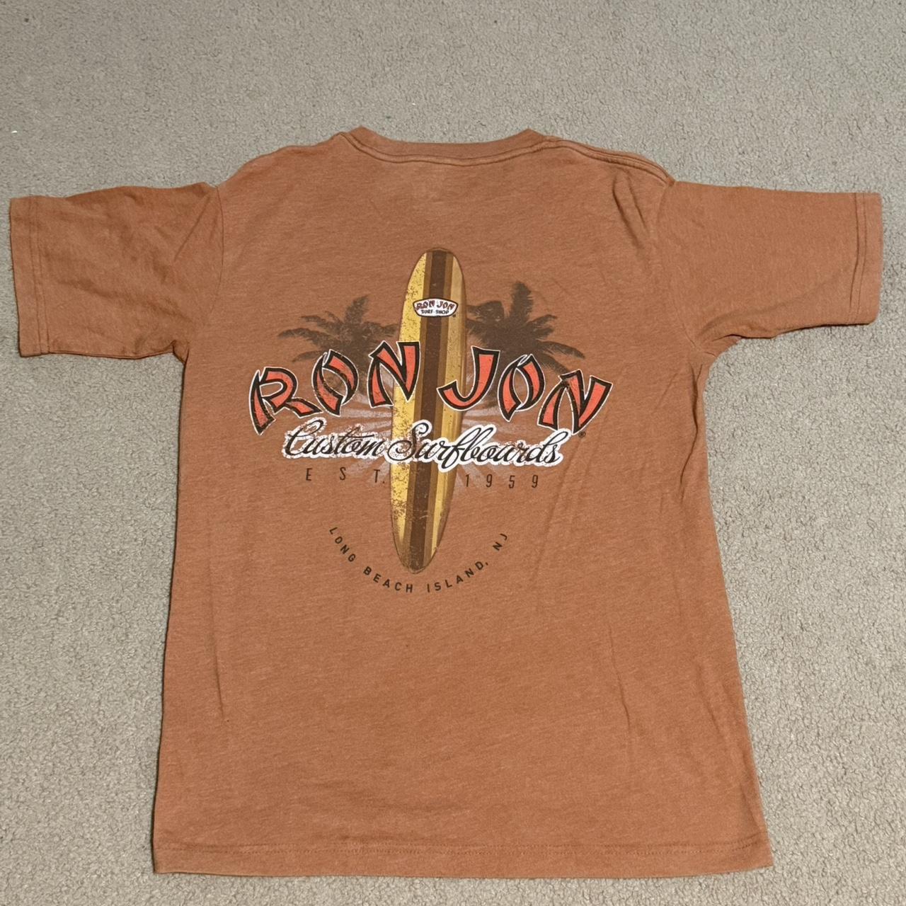 Orange/brown Ron Jon Surf Shop shirt from the... | Depop