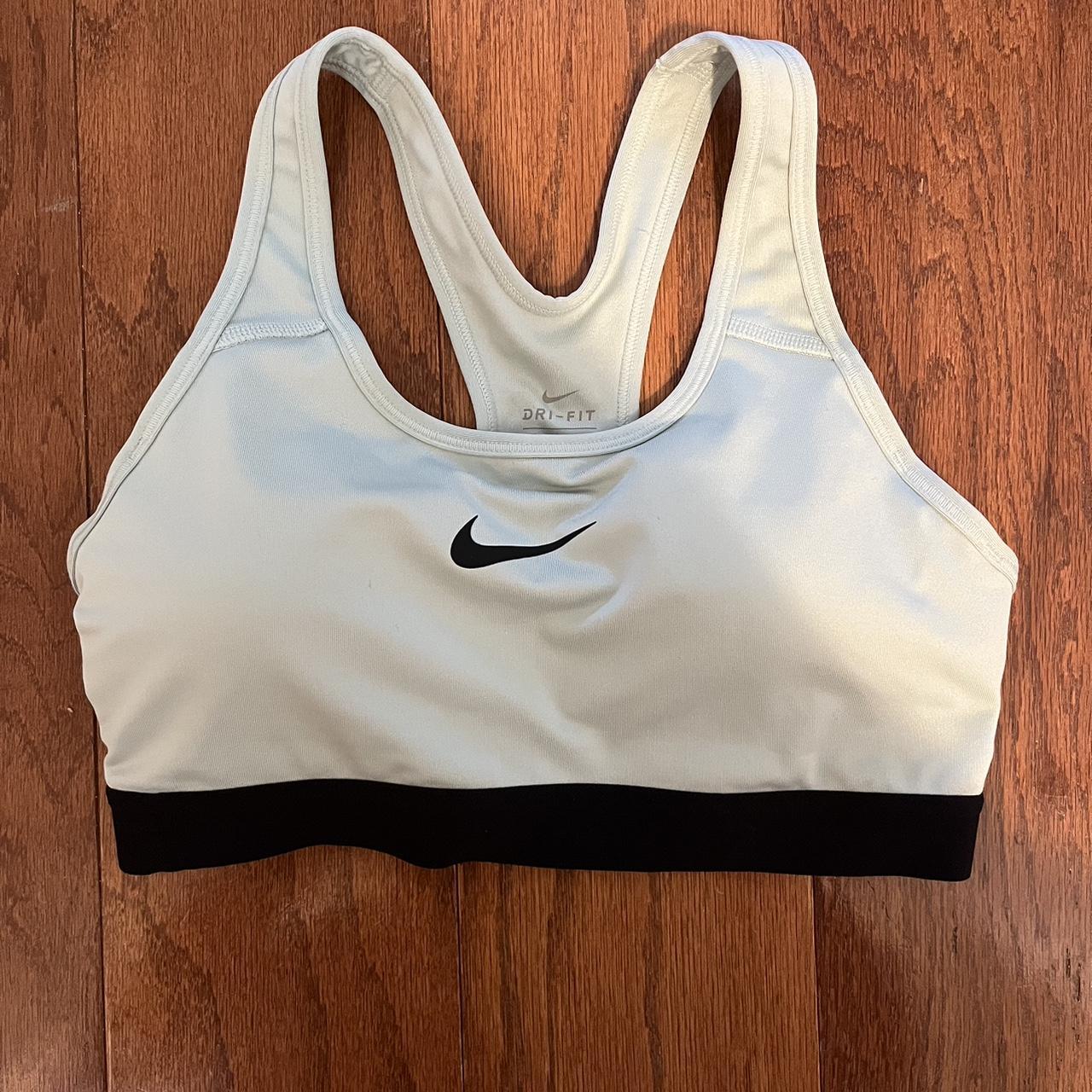 Mint colored Nike sports bra. With pads. Used a... - Depop