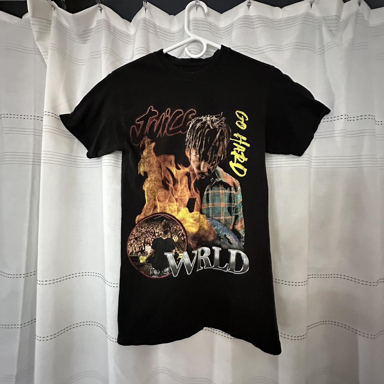 juice wrld shirt worn a few times comfy #artist... - Depop