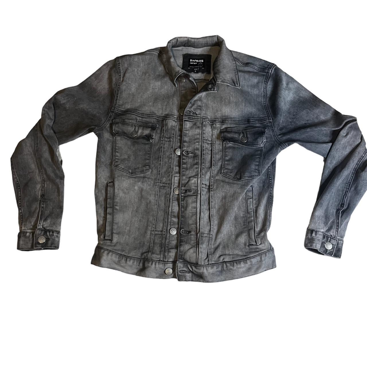 Express Men's Grey and Black Jacket | Depop
