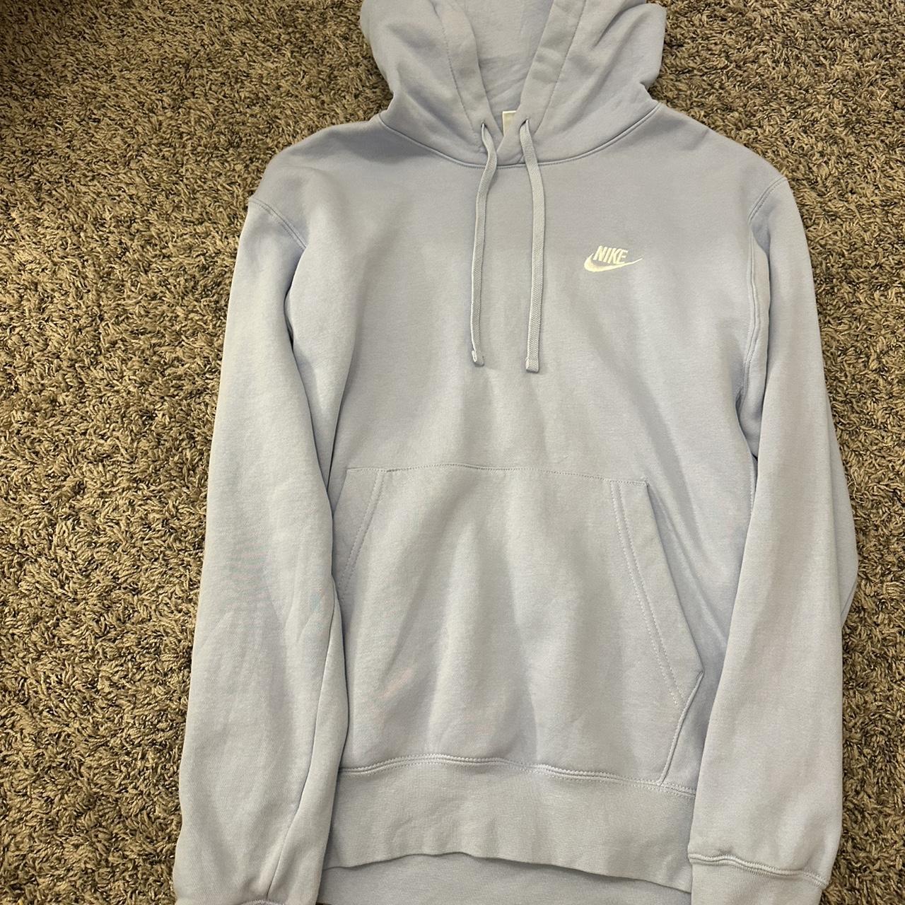 light blue Nike hoddie size medium in NEW condition... | Depop