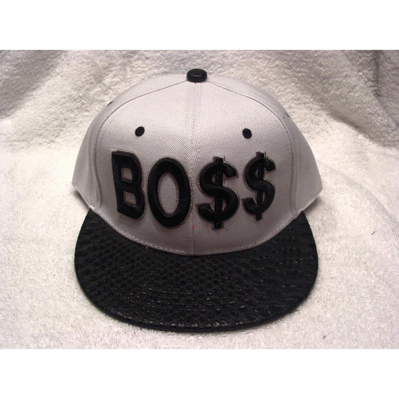BOSS MONEY DOLLAR FLAT BILL SNAPBACK BASEBALL CAP (... - Depop