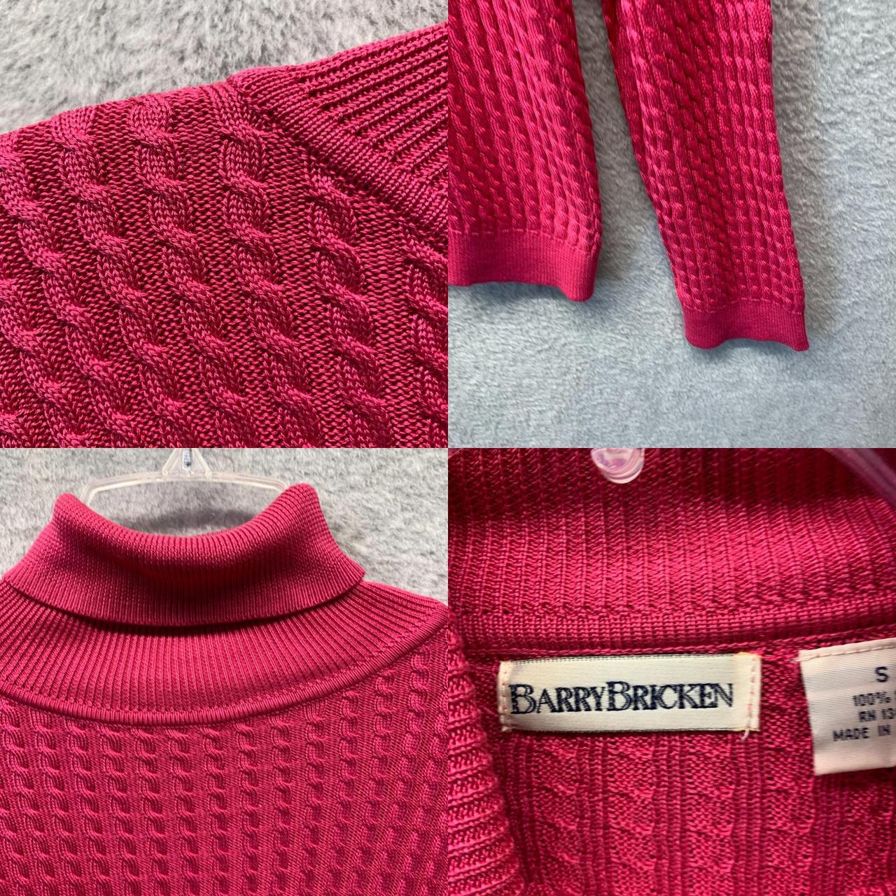 Barry Bricken 100% Silk Sweater Womens Small Pink... - Depop
