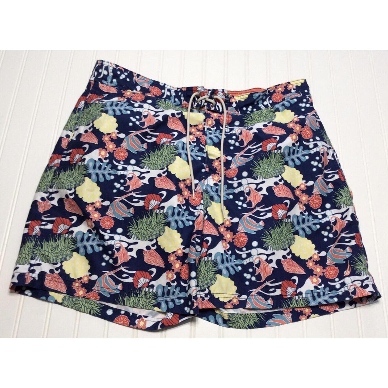 NAUTICA Mens XL Sea Creature Print Swim Trunks... - Depop