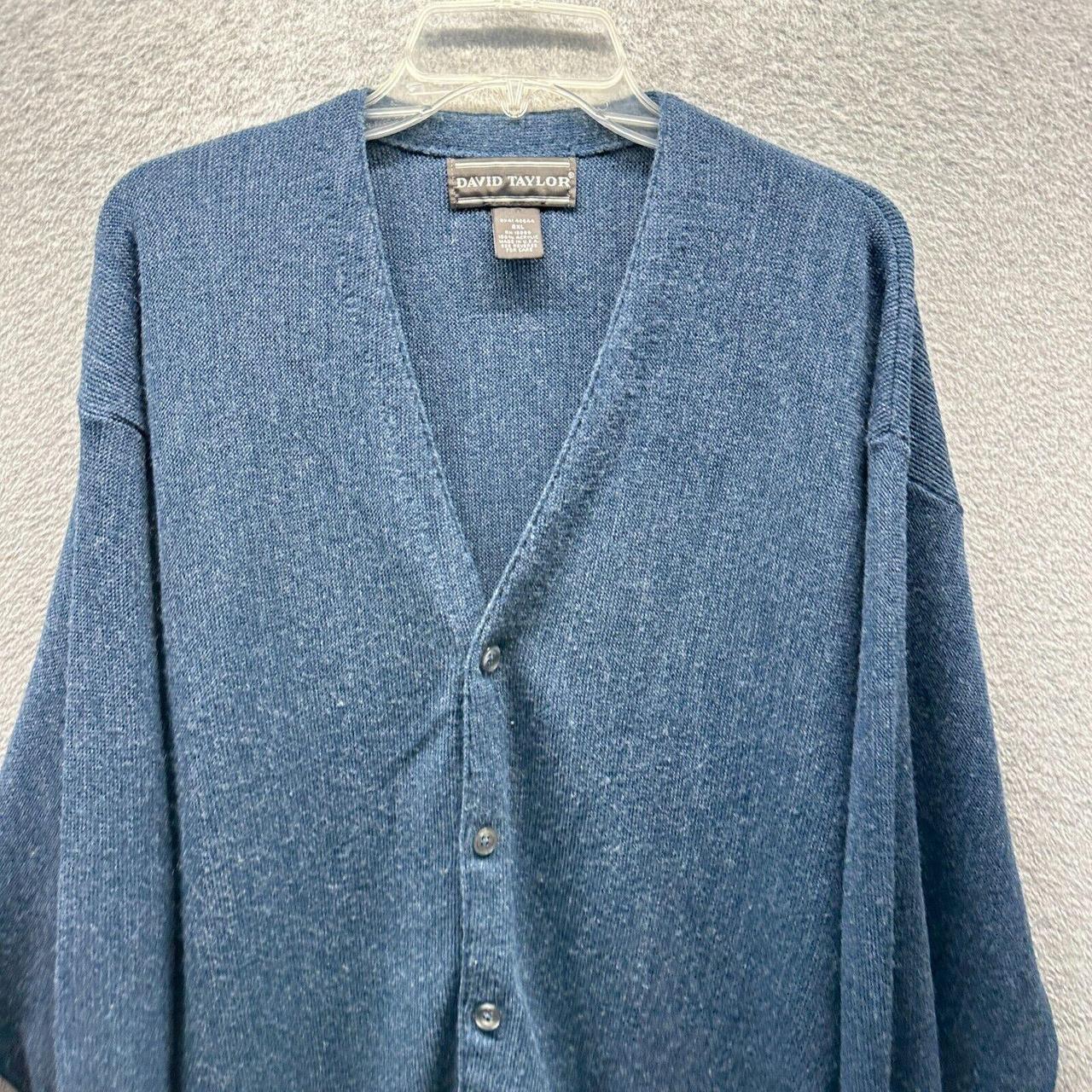 Vintage David Taylor Sweater Cardigan Adult 2XL XXL... - Depop