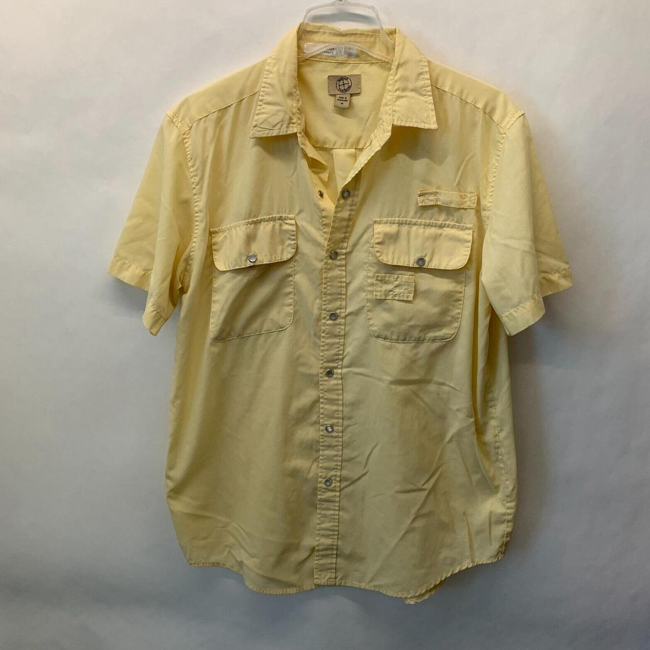 Haband Western Snap Shirt Mens Adult Medium Yellow... - Depop