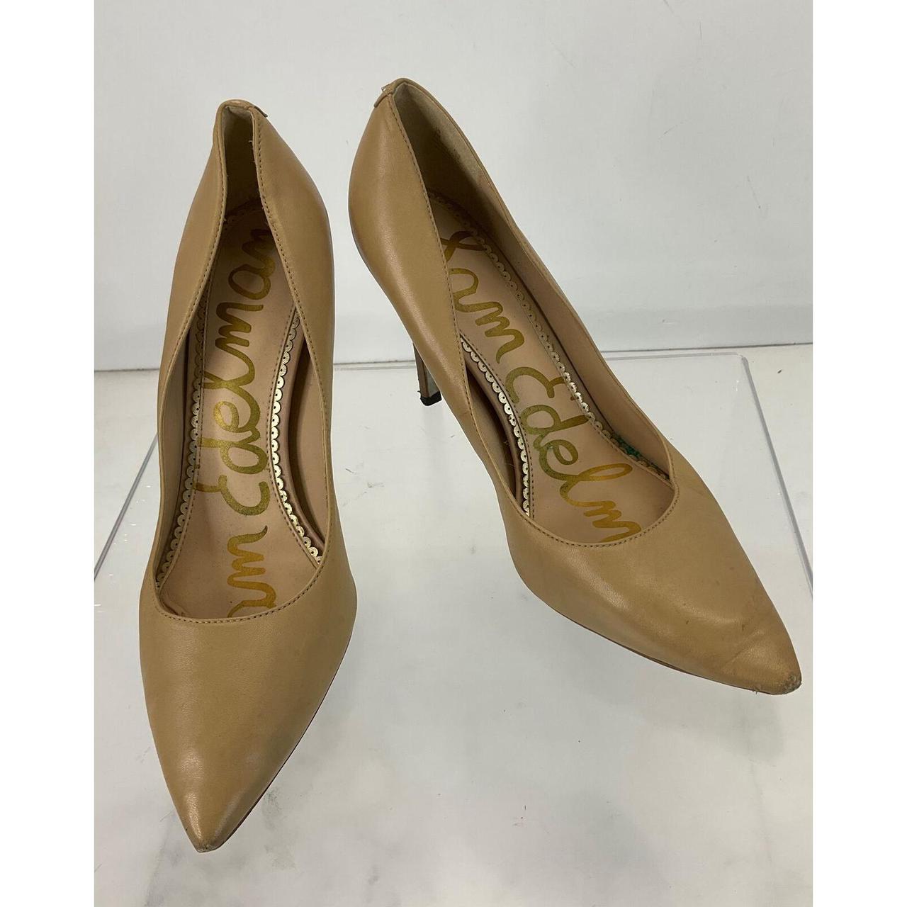 Sam Edelman "Hazel" Beige Leather Pumps 9M Sizing:... - Depop