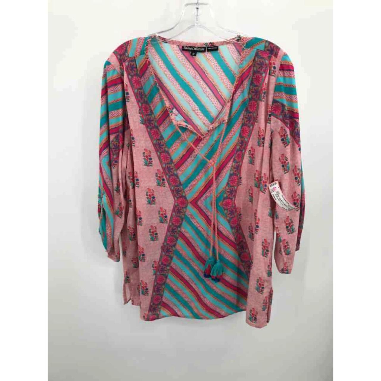 Pre-Owned Tolani Pink Size Medium Blouse Sizing:... - Depop