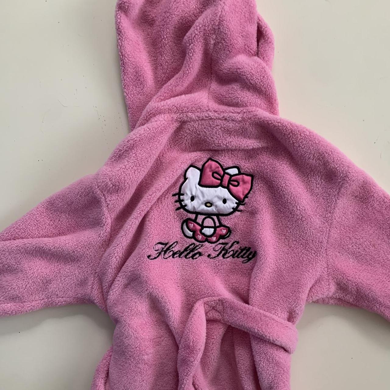 Adorable Hello Kitty hot pink robe. Size 8. Super... - Depop