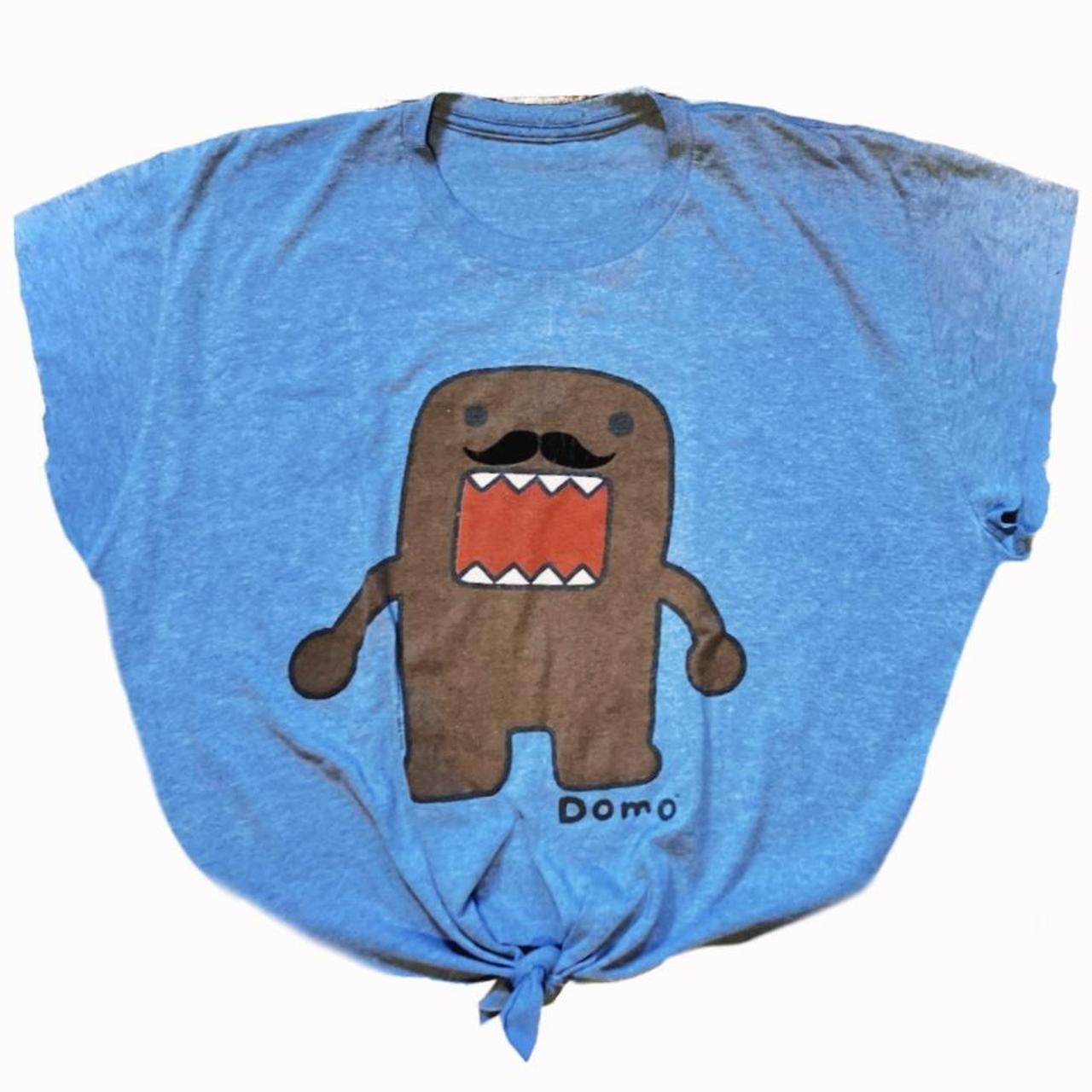 2000s y2k mustache Domo-kun tee! Modified from a... - Depop