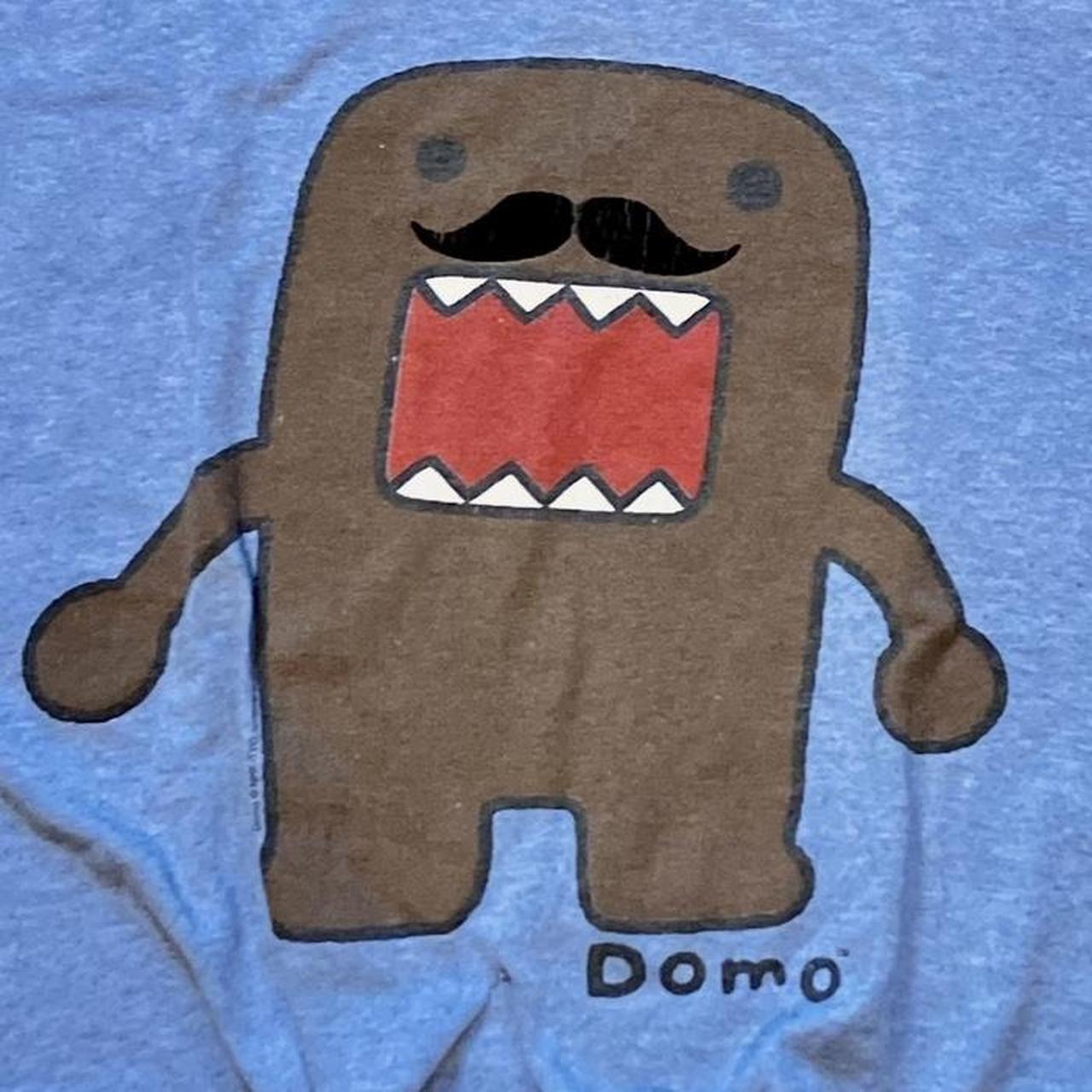 2000s y2k mustache Domo-kun tee! Modified from a... - Depop