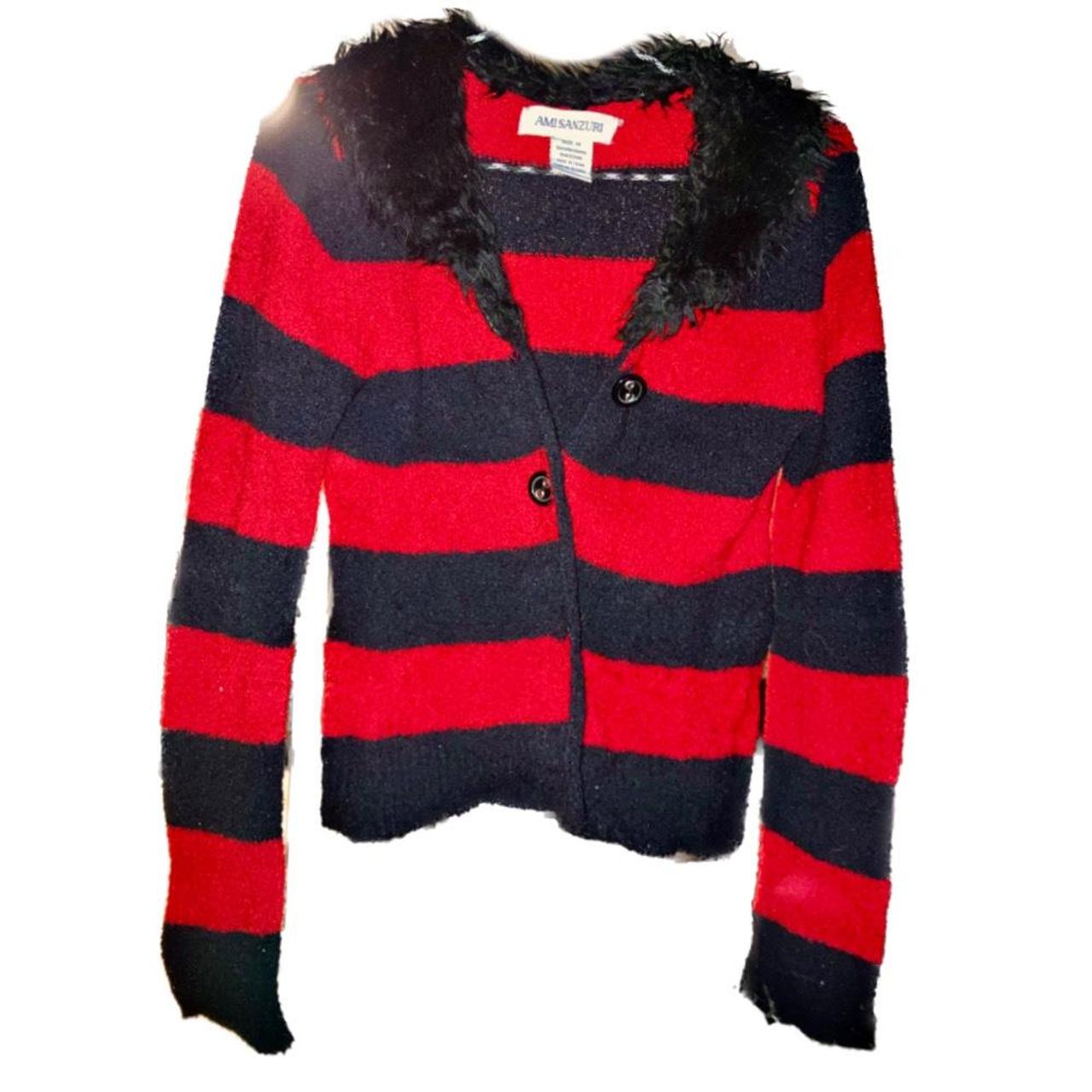 Up for trade Fuzzy mall goth sweater Size M fits... - Depop