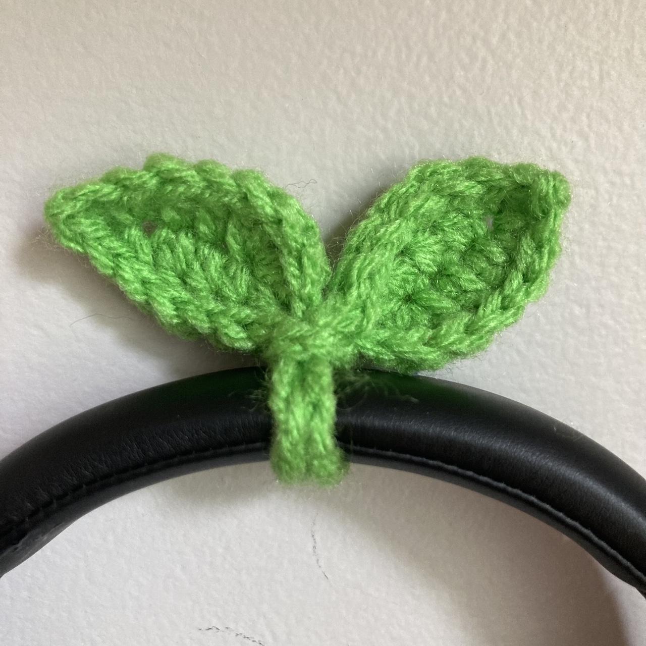 Crochet Sprout Headphone Tie Accessory Headphones... - Depop