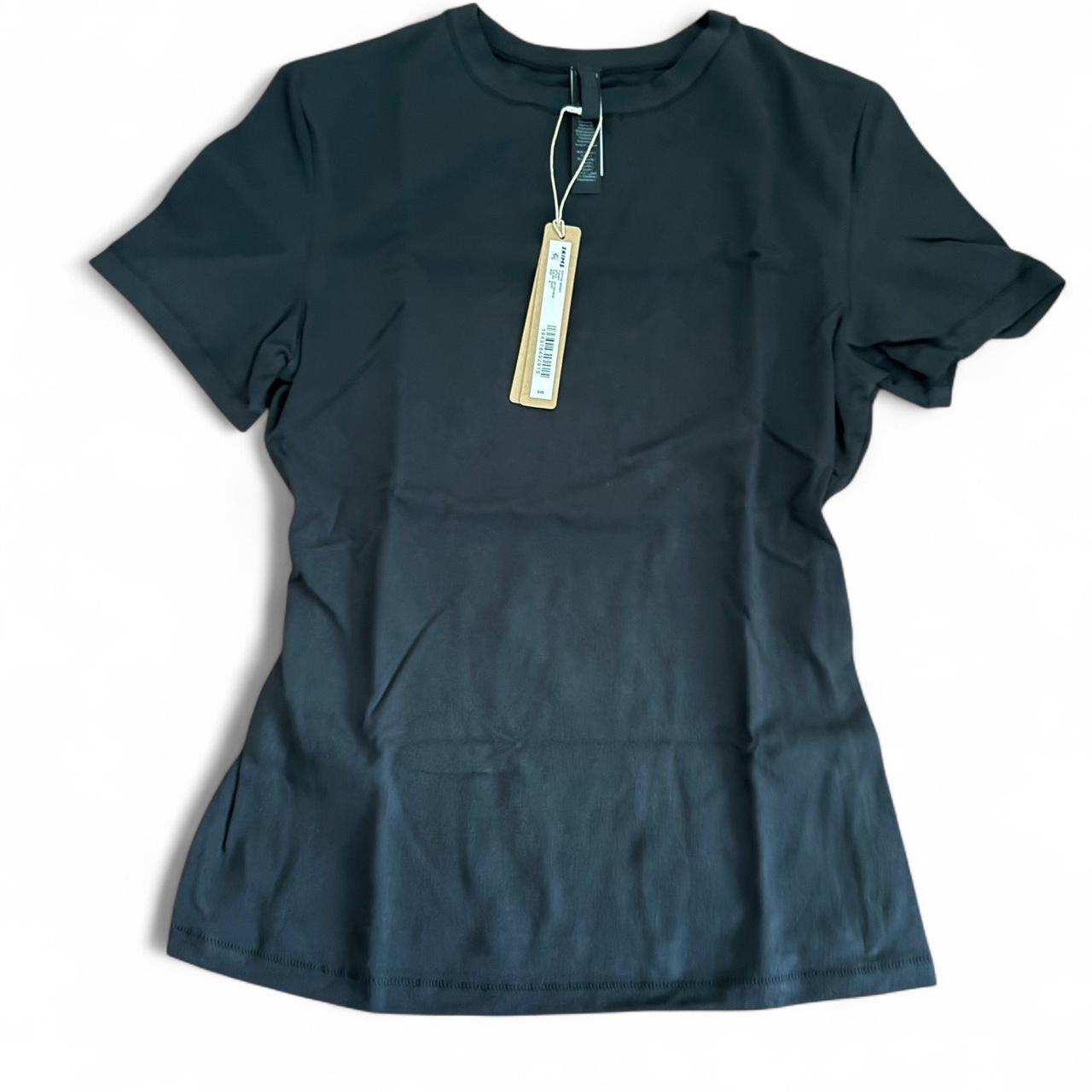 Skims Cotton Jersey Tee in Soot Size S Retails for... | Depop