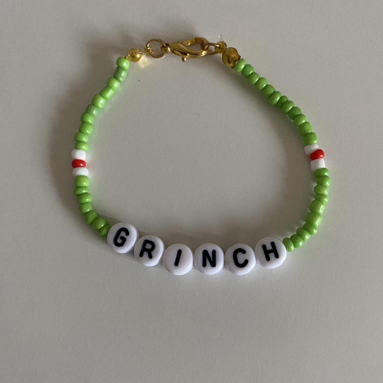 the grinch inspired bracelet perfect for the... - Depop