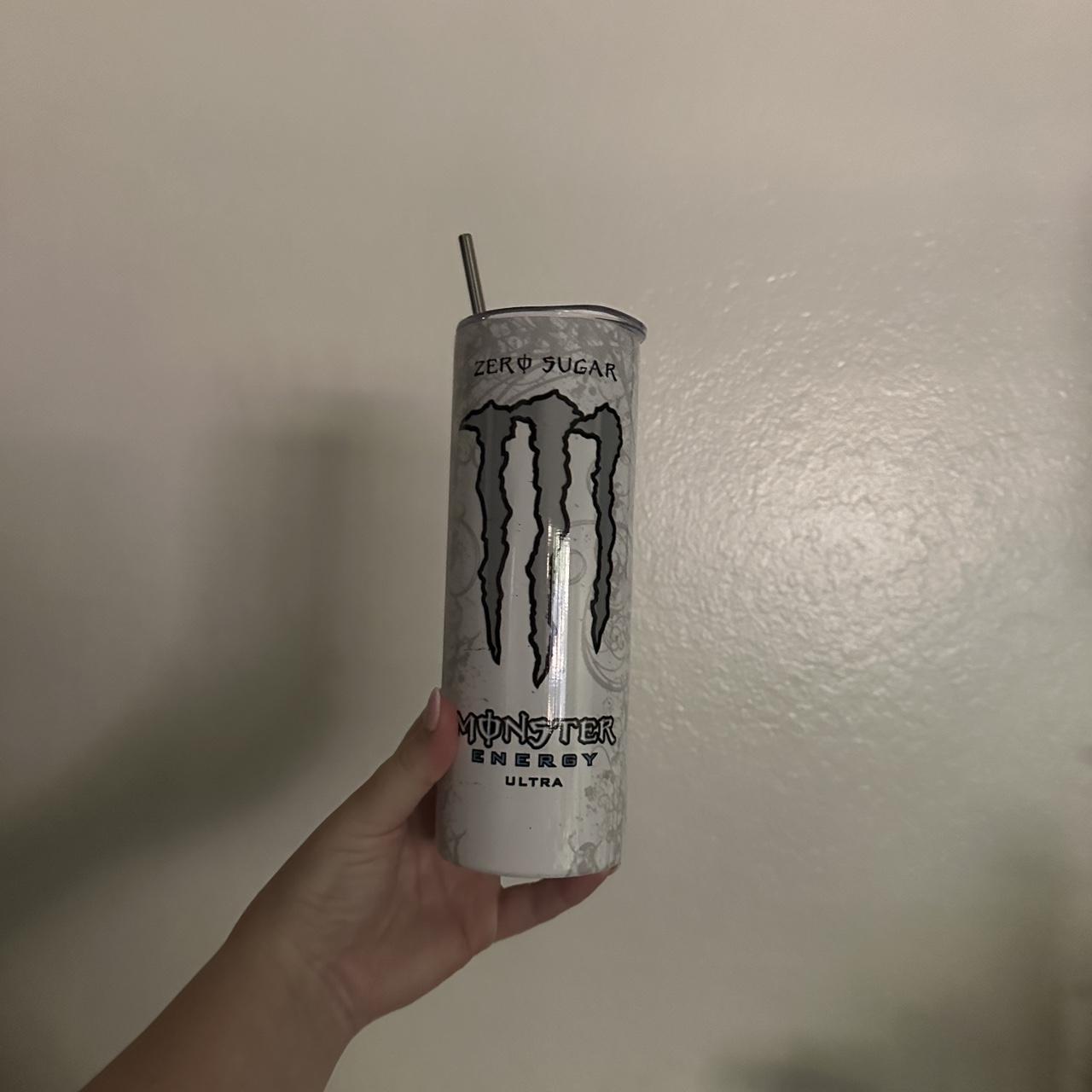 White Monster Tumbler - Depop