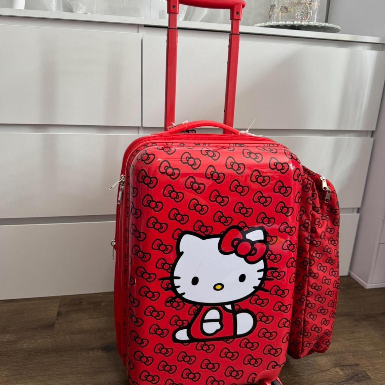 Red Hello Kitty suitcase #kawaii #hellokitty brand... - Depop