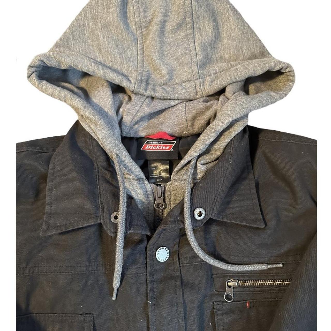 Dickies Men's Black and Grey Jacket | Depop